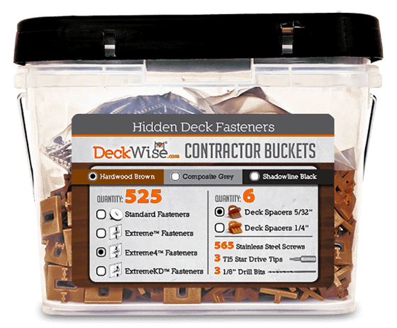Contractor Large Deck Building Supply Buckets | DeckWise
