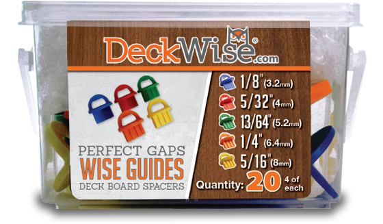 Color Coded Decking Board Gap Spacers In 5 Sizes | DeckWise